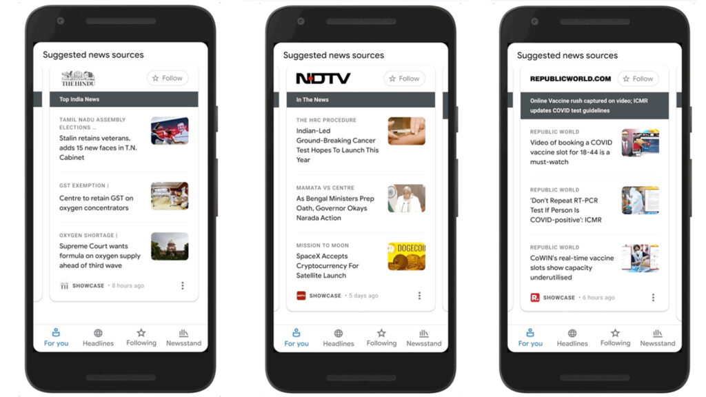 Google Sets Up Its News Showcase In India With 30 Publishers - The ...