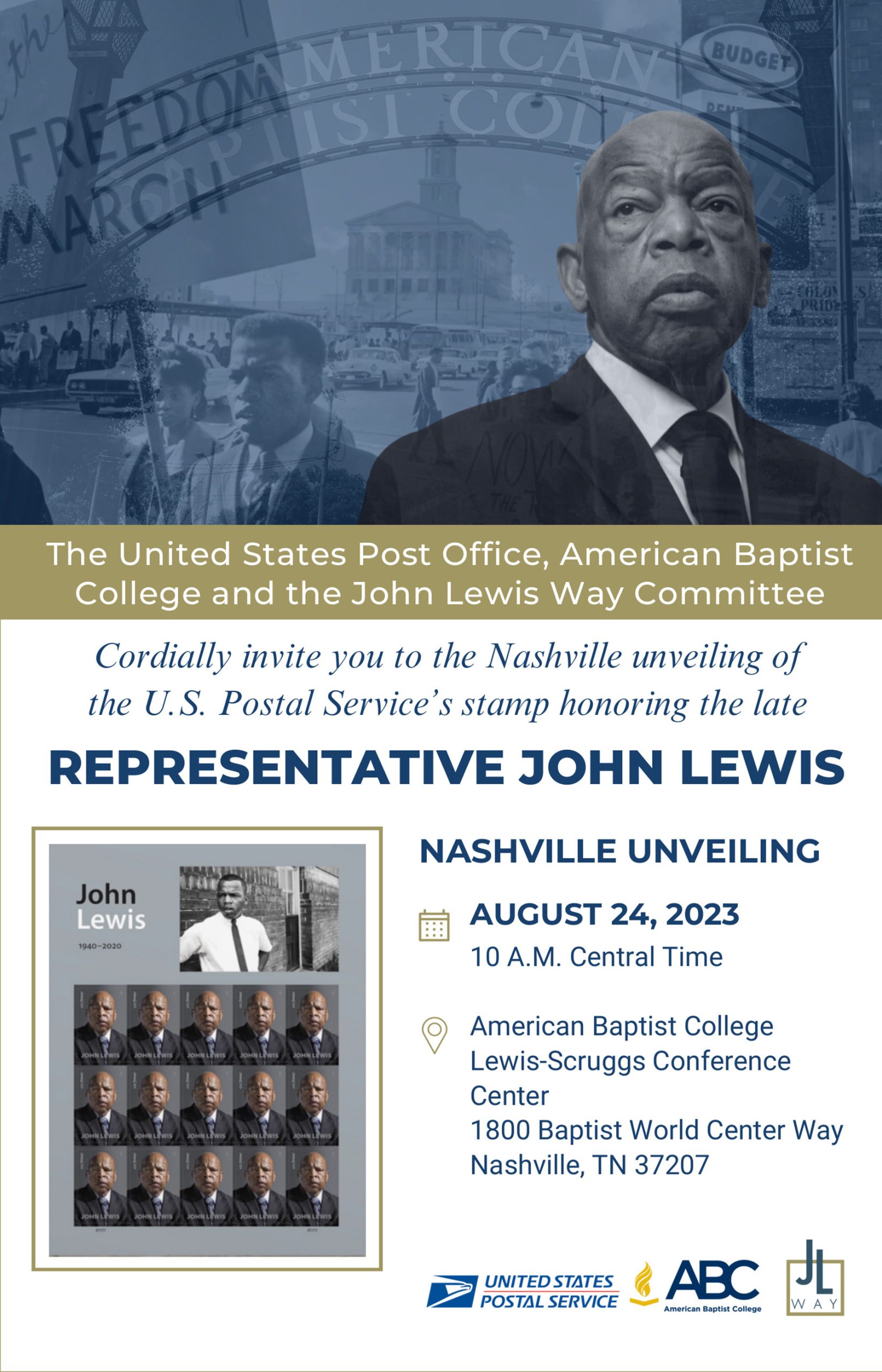 Rep. John Lewis Stamp Being Unveiled in Nashville on Aug. 24 – The ...